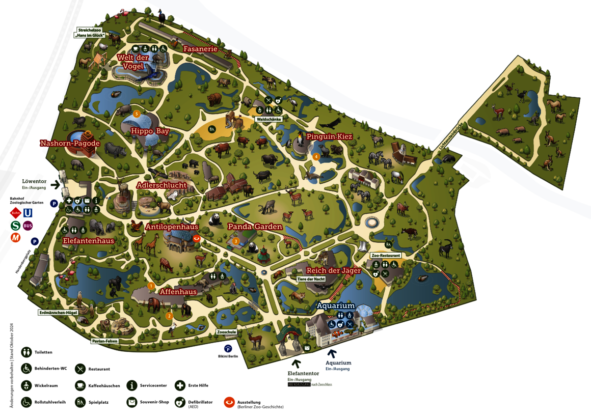 Greenville Zoo Map Zoo Map Colorful Zoo Map With Animal Exhibits